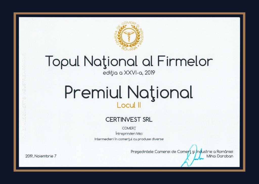 Certinvest - a Top Romanian company - InvestCert